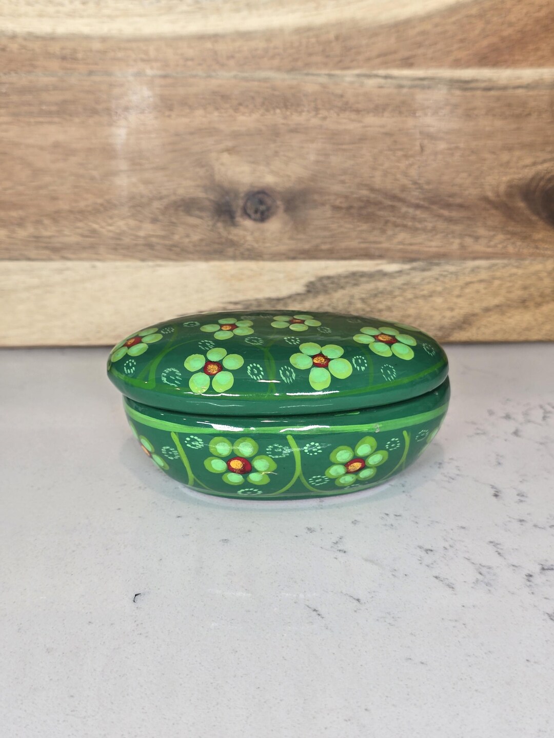 Hand-painted Mexican Redware Pottery Trinket Box - Etsy