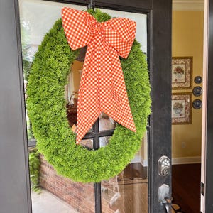 Faux Evergreen Oval Wreath, Oversized 28” - Etsy