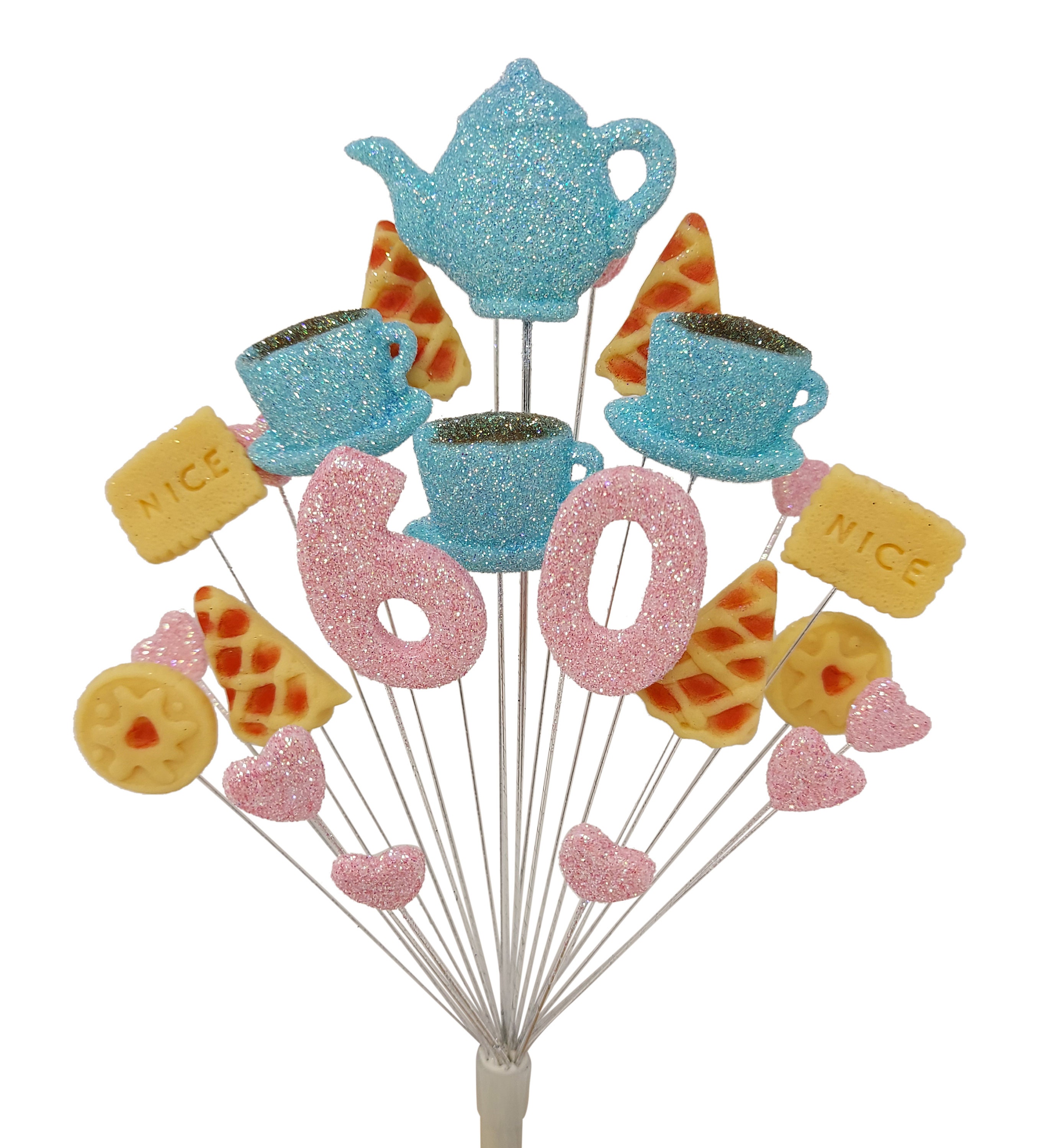 Afternoon Tea Birthday Cake Topper Decoration Afternoon Tea in - Etsy