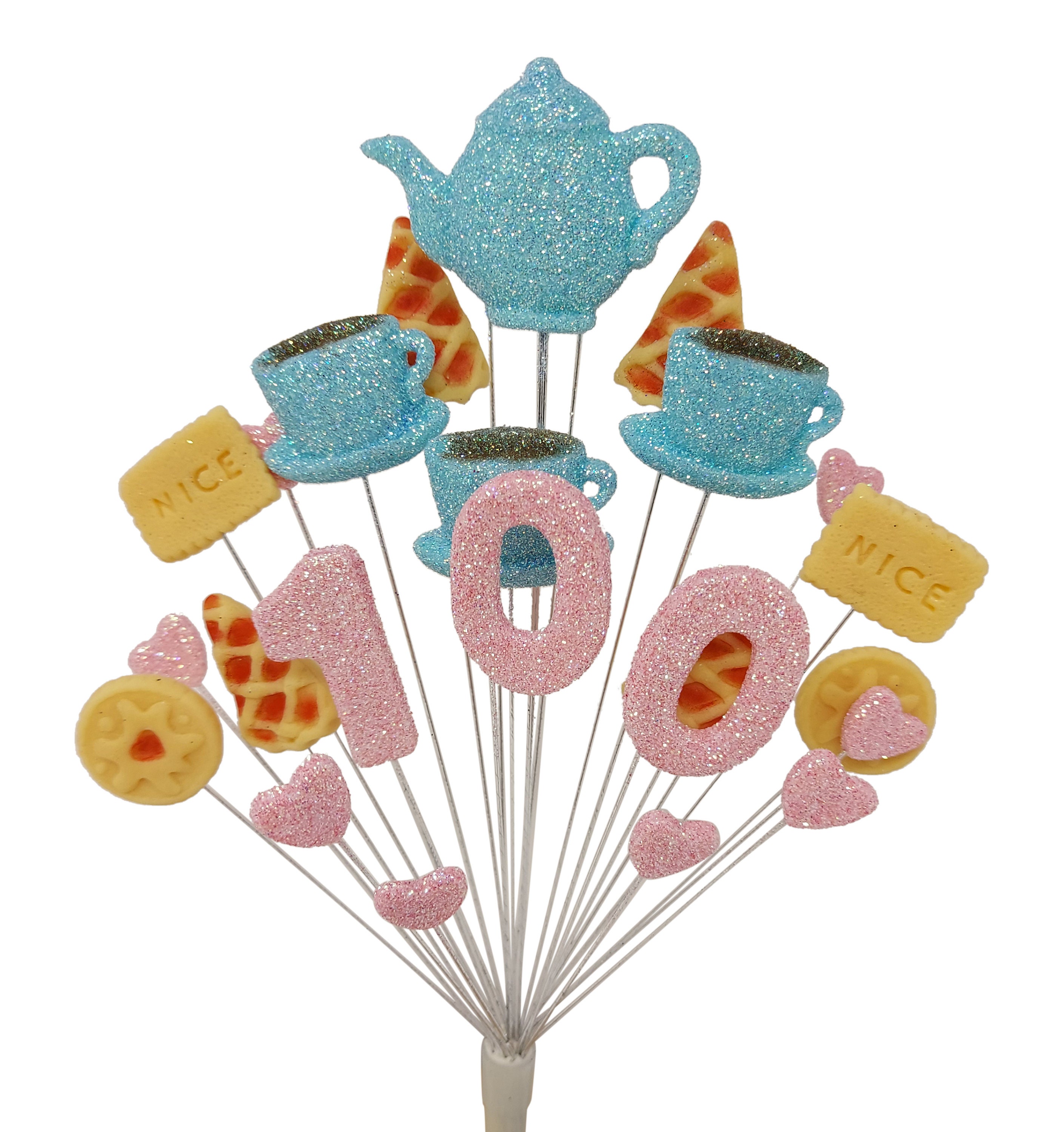 Afternoon Tea Birthday Cake Topper Decoration Afternoon Tea in - Etsy