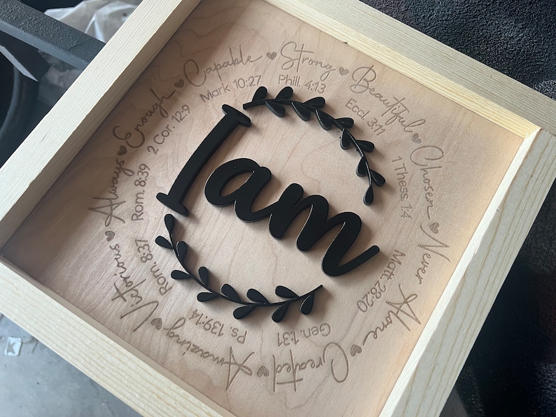 I Am Bible Scripture Wall Art - Etsy