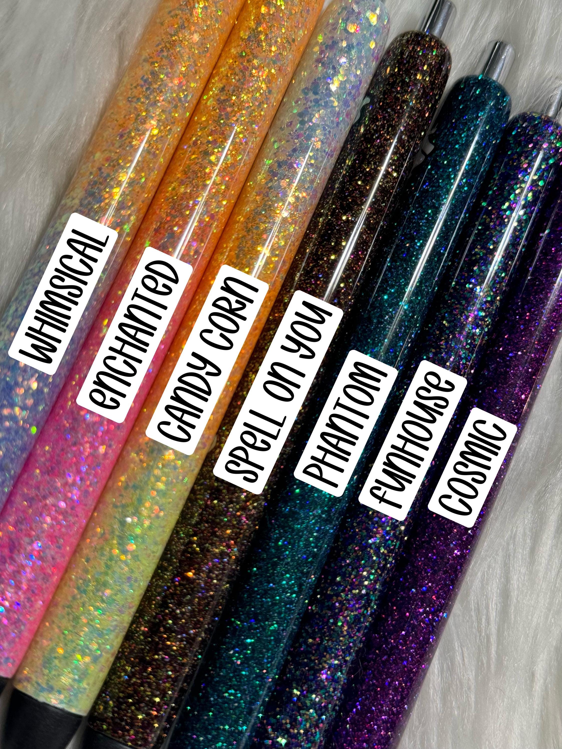 Ghost Glitter Pen: Handmade Boo Halloween Inkjoy Gel Pen - Etsy