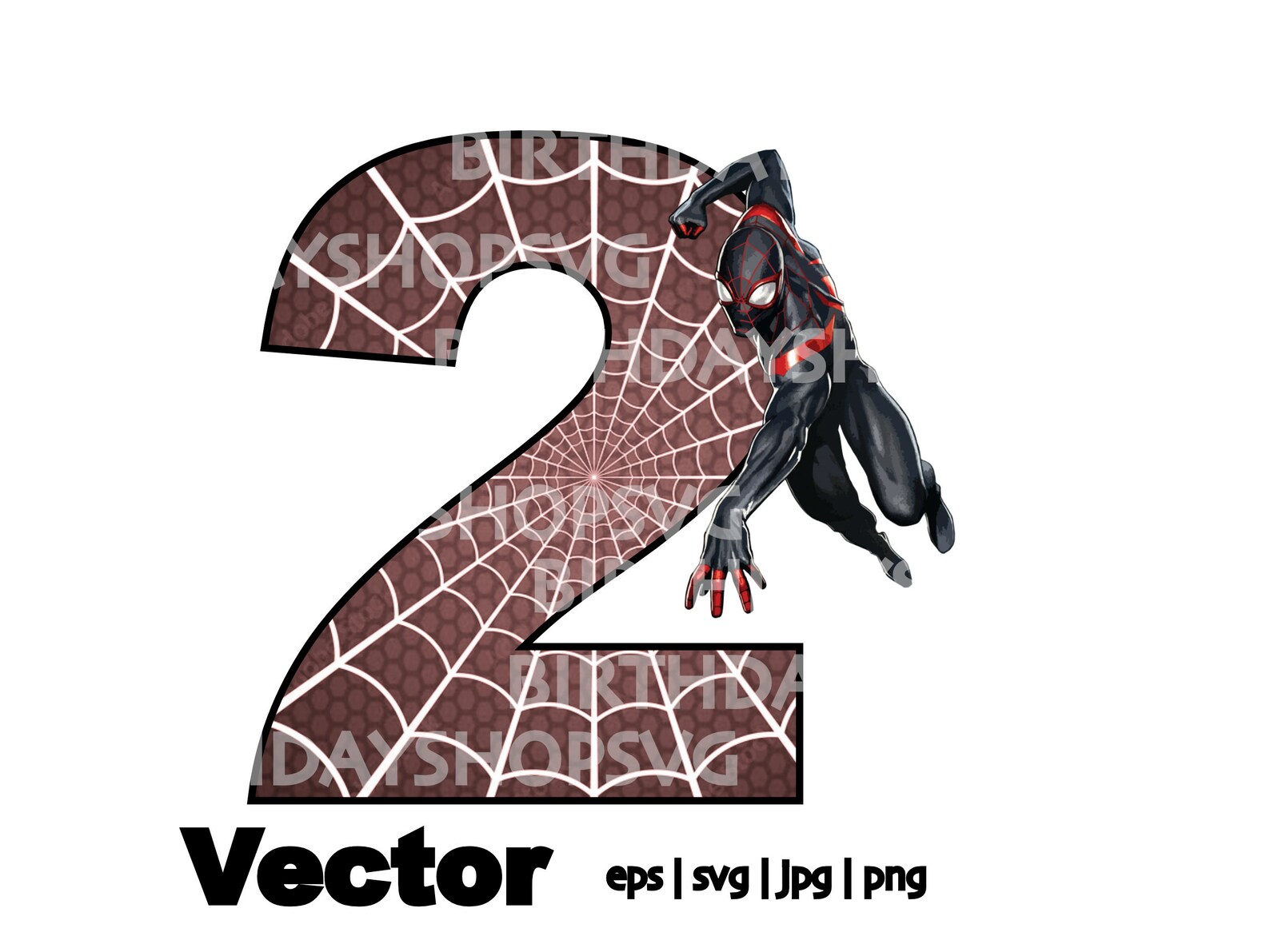 Spider-man 0-9 Numbers Font SVG | Numbers Miles Spider-man SVG ...