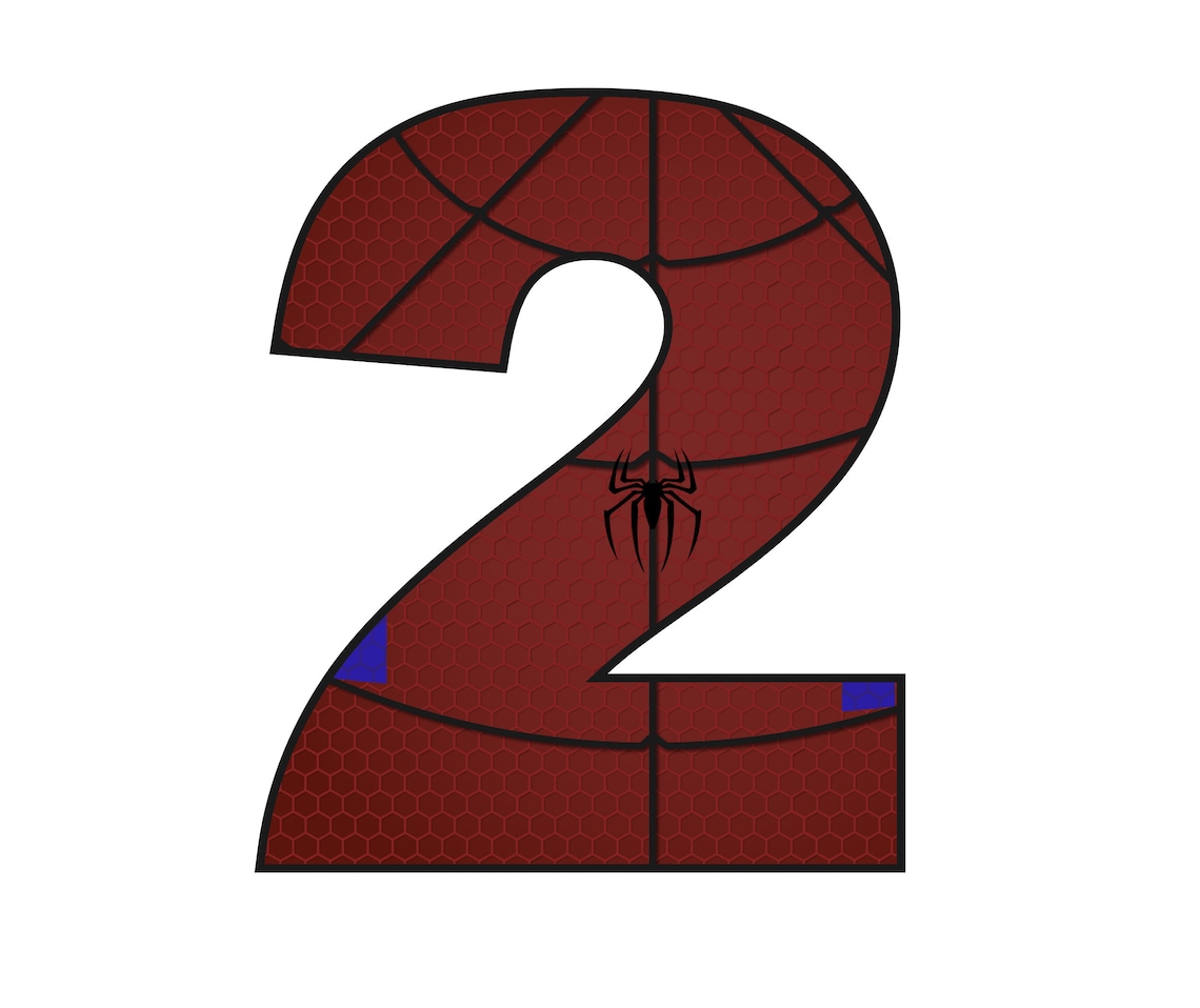 Spider-man 0-9 Numbers SVG | Numbers Spider-man SVG | Birthday Inspired ...