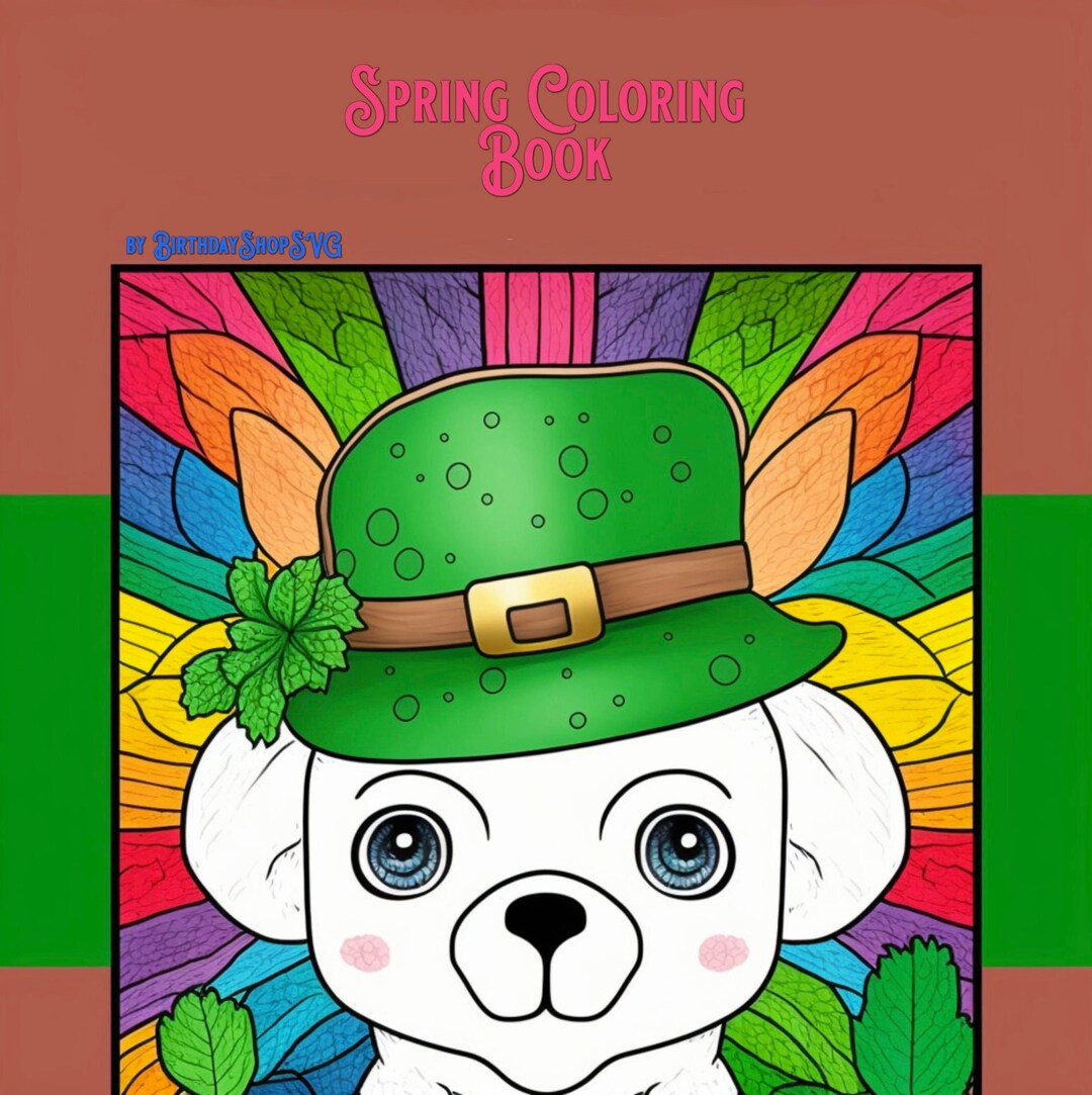 Cute St. Patrick's Day Printable Coloring Book | 31 Pages of Charming ...