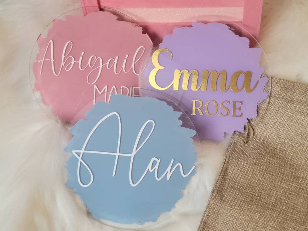 Personalized Baby Name, Baby Announcement, Newborn Baby Birth ...
