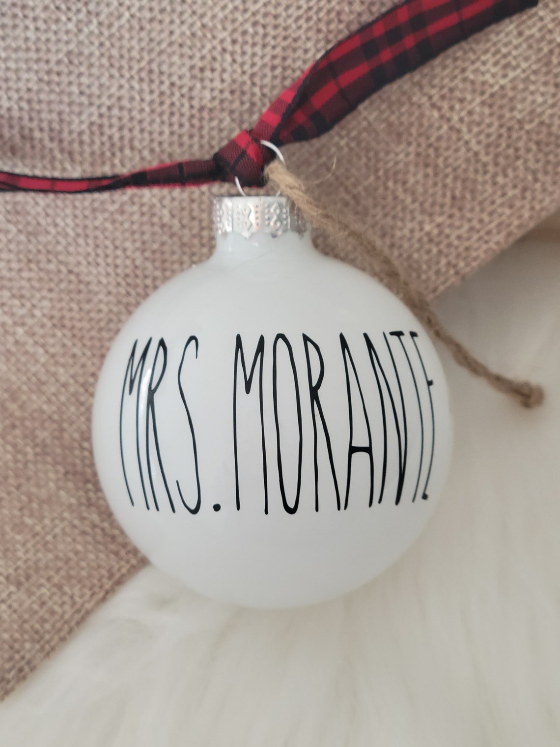 Rae Dunn Inspired Ornament Christmas Ornament Farmhouse - Etsy