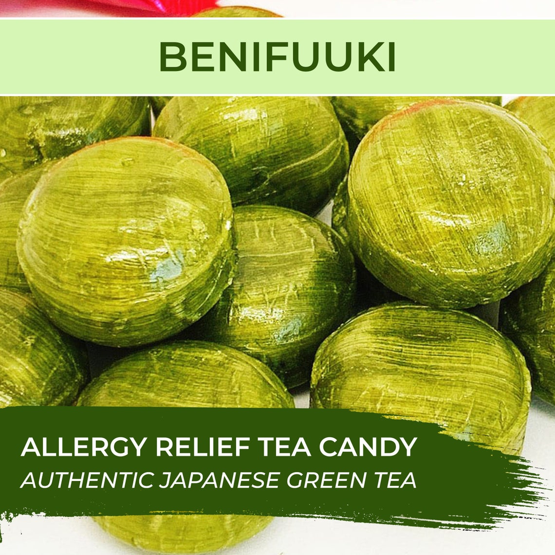 Benifuuki Green Tea Candy 30 Japanese Green Tea Candy - Etsy