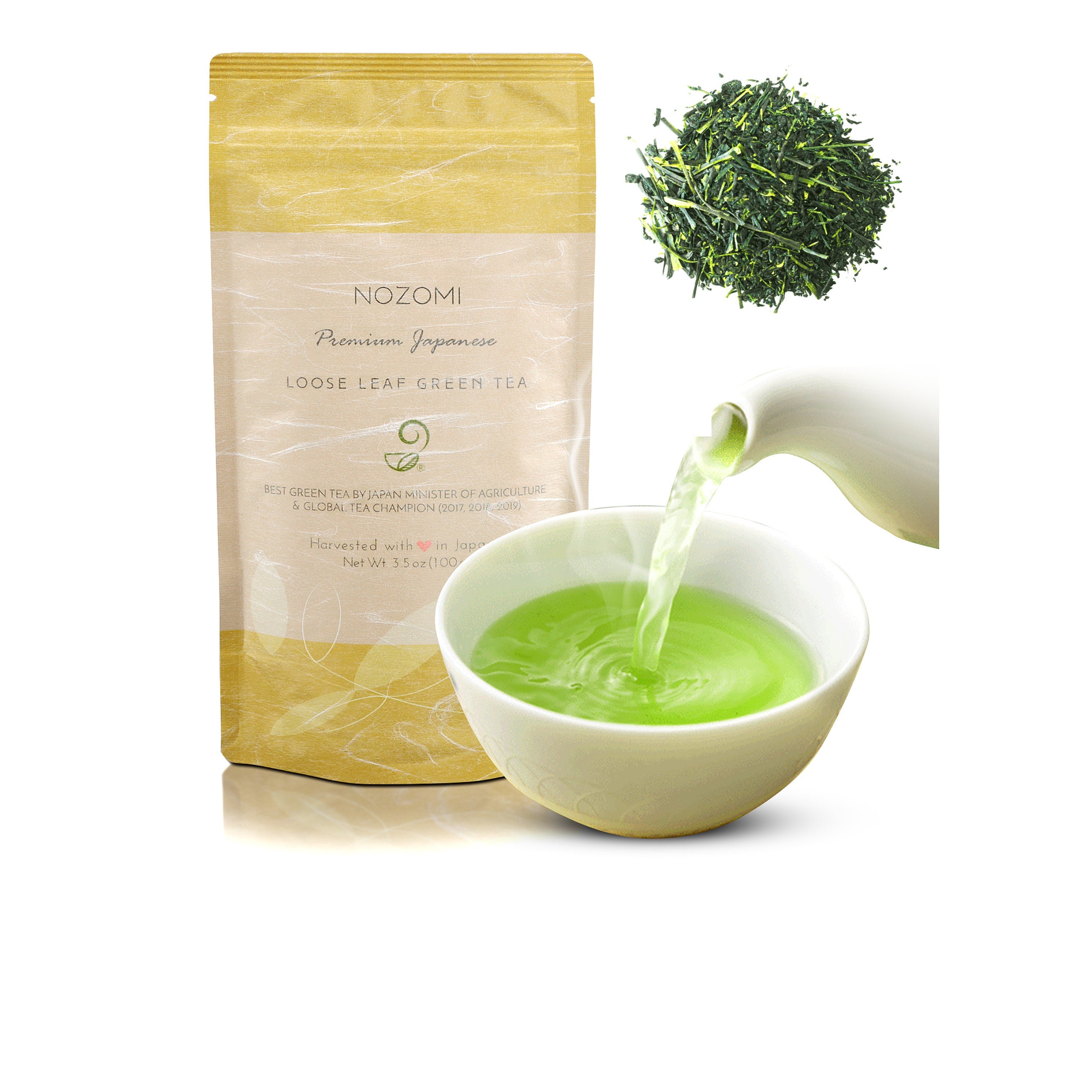 Premium Japanese Tea Loose Leaf Green Tea Covered Tea Leaves Authentic ...