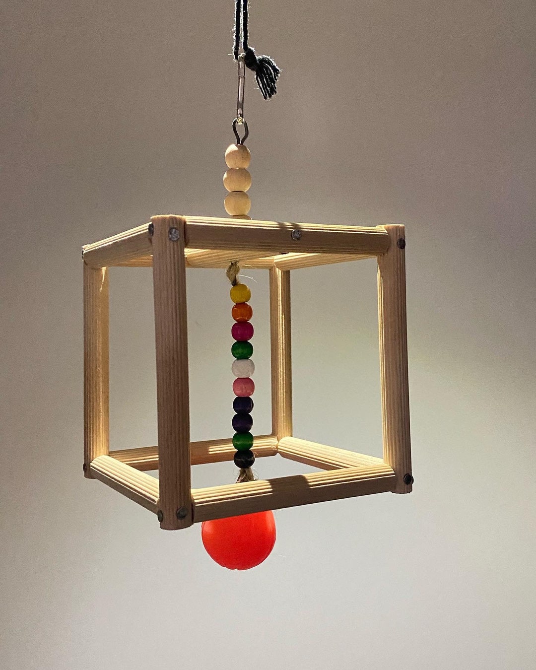 Bird Toys , Bird Swing , Wooden Bird Perch , Parrot Toys , Natural ...