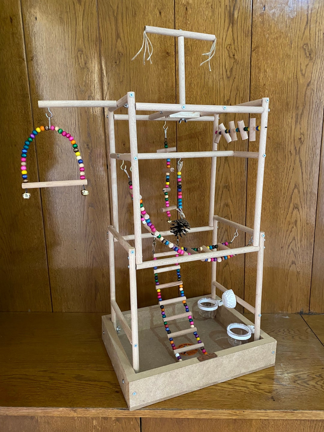 Colorful Bird Playground , Bird Toys, Bird Play Stand , Conure ...