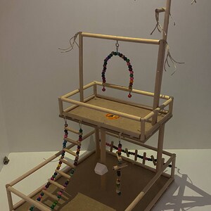 Bird Toys, Bird Play Stand, Bird Playground,parrot Perch, Handmade ...