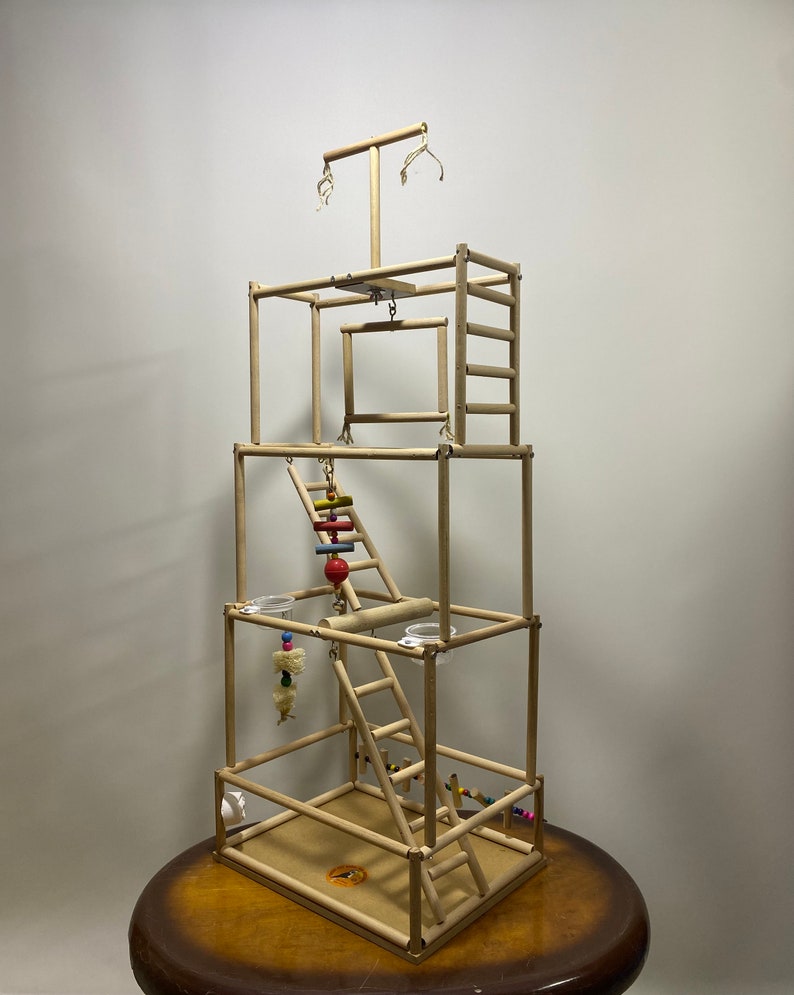 Multi-deck Bird Game Gym , Parrot Gym , Colorful Playground , Bird Play ...