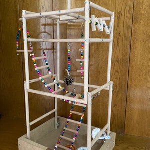 Colorful Bird Playground , Bird Toys, Bird Play Stand , Conure ...