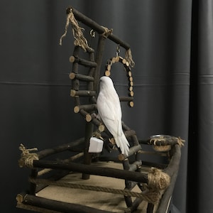 Bird Toys,bird Play Stand, Bird Playground, Parrot Perch, Hand Made ...