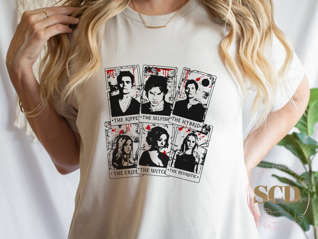 TVD Tarot Cards T-shirt, the Vampire Diaries Shirt, TVD Halloween Shirt ...