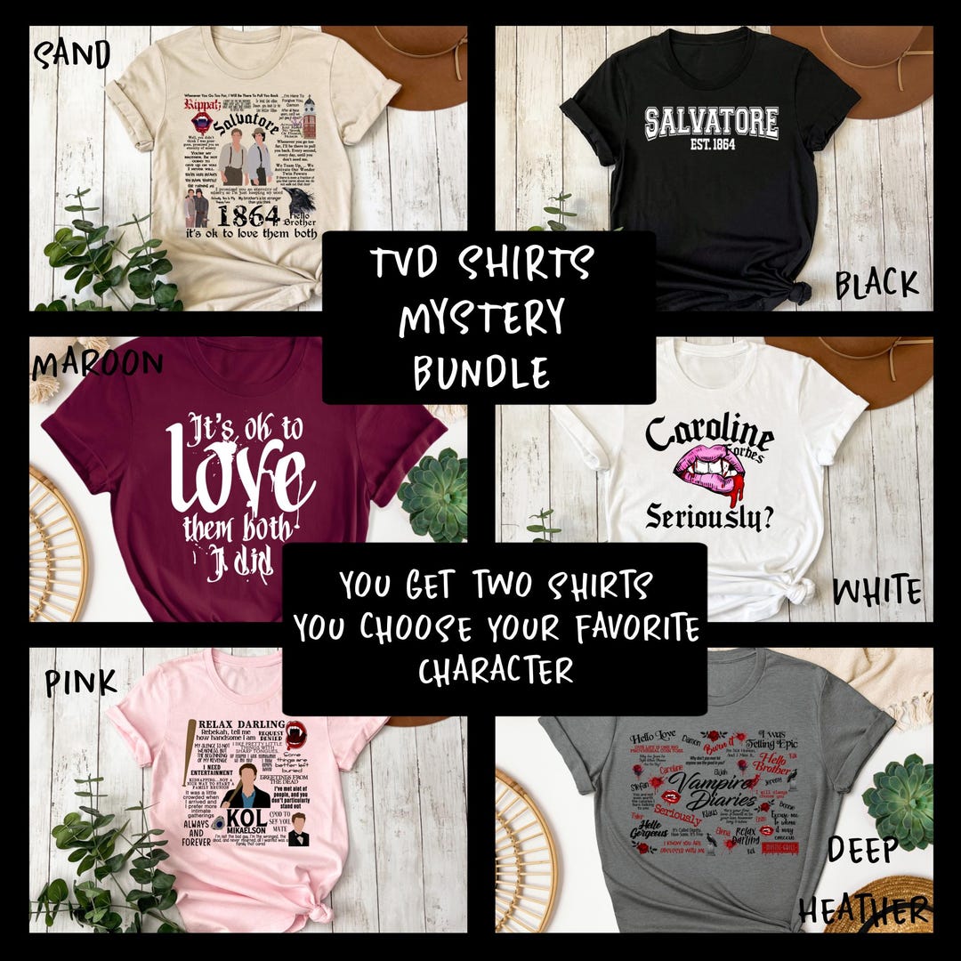 Favorite Fandom Mystery T-shirts 2x30, Damon Salvatore ,stefan ...