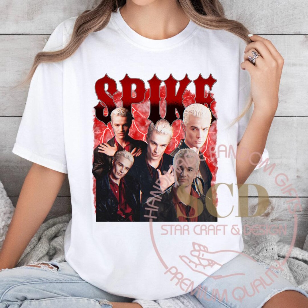 Spike T-shirt , Buffy the Vampire Slayer Spike Sweater, BTVS 90s TV ...