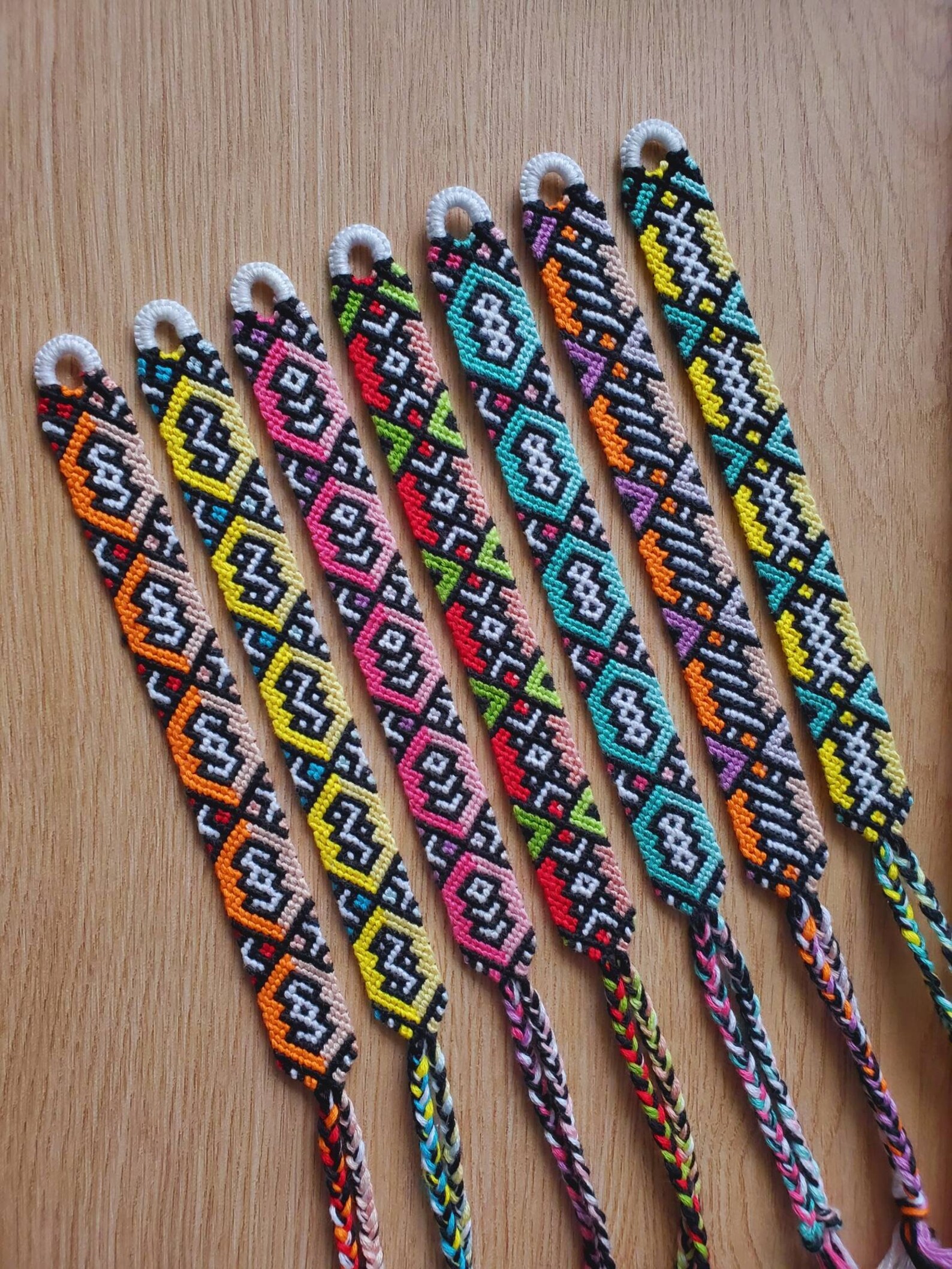 Assorted Bracelets Thread String Friendship Bracelets Woven Braided ...