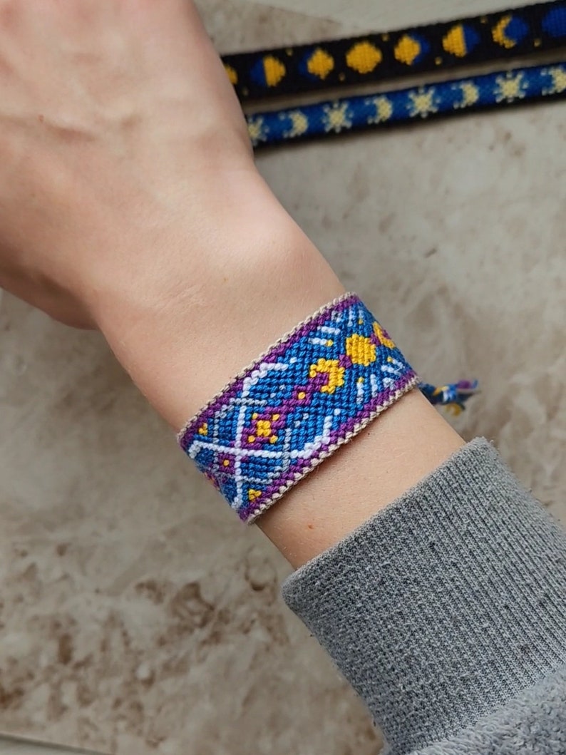 Moon Bracelets Handmade Artisanal Woven Knotted Braided Alpha ...