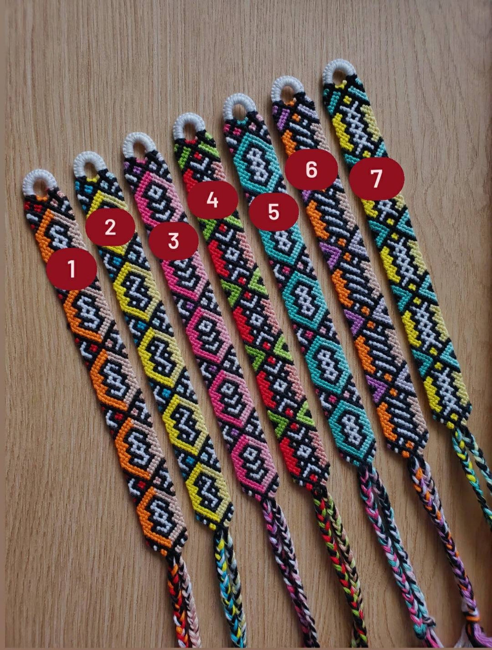 Assorted Bracelets Thread String Friendship Bracelets Woven Braided ...