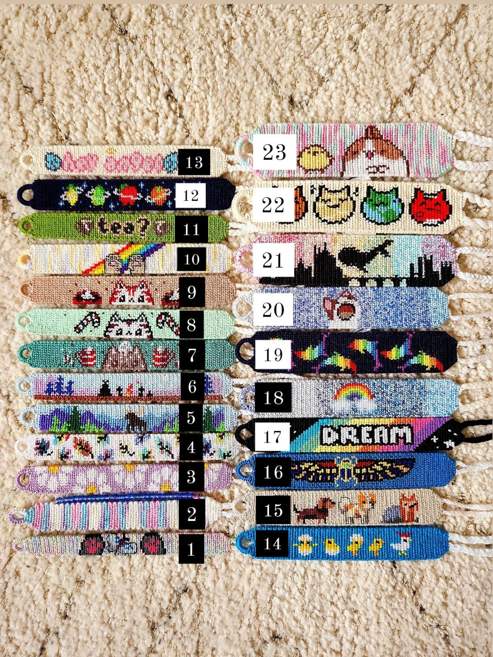 Assorted Bracelets Alpha Woven Knotted Braided Brazilian Handmade ...
