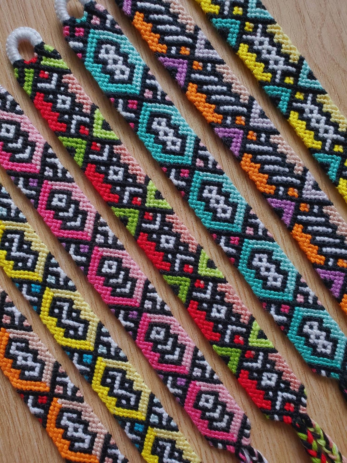 Assorted Bracelets Thread String Friendship Bracelets Woven Braided ...