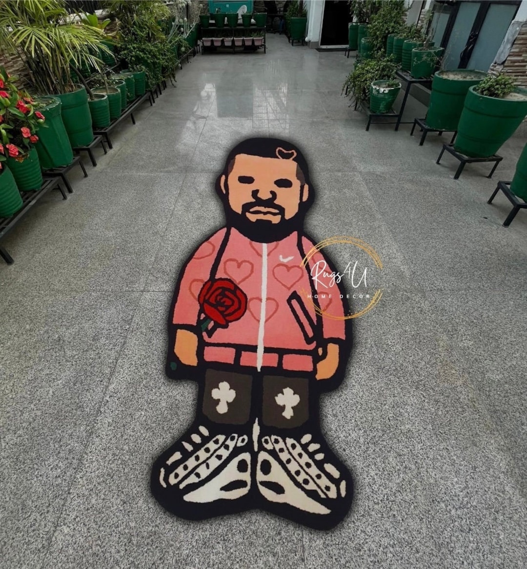 CUSTOM RAPPER RUG/ Home Decor/ Kids Friendly Rug/ Gift for Him ...