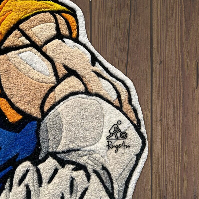 DRAGON BALL CARTOON Rug / Handmade/ Gift for Him / Premium Quality ...