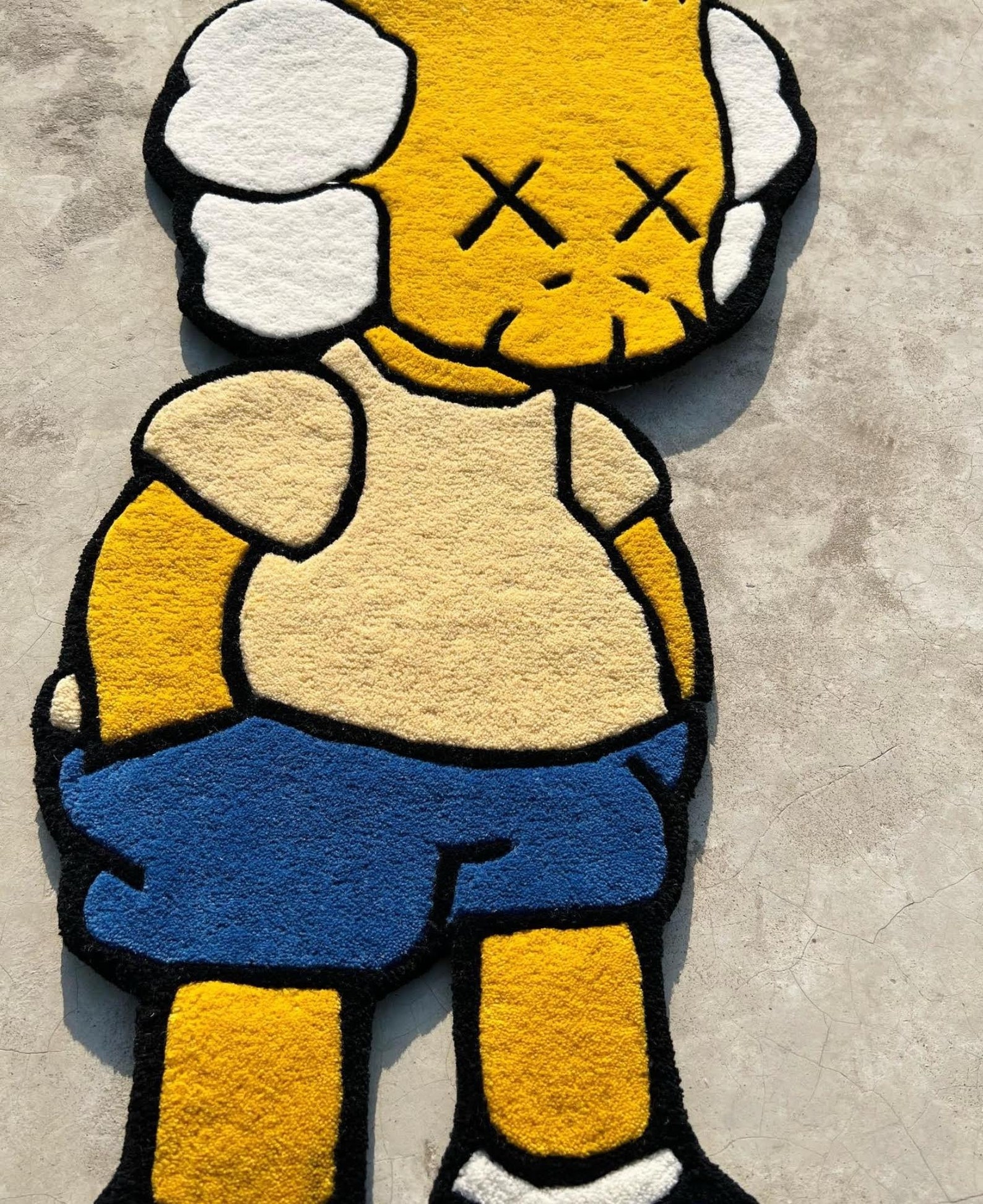 YELLOW SIMSON RUG Animation Cartoon Carpet Fathers Day - Etsy Canada