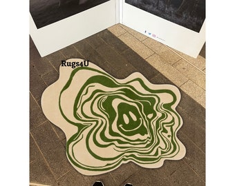 Melting Smiley Rug - Etsy