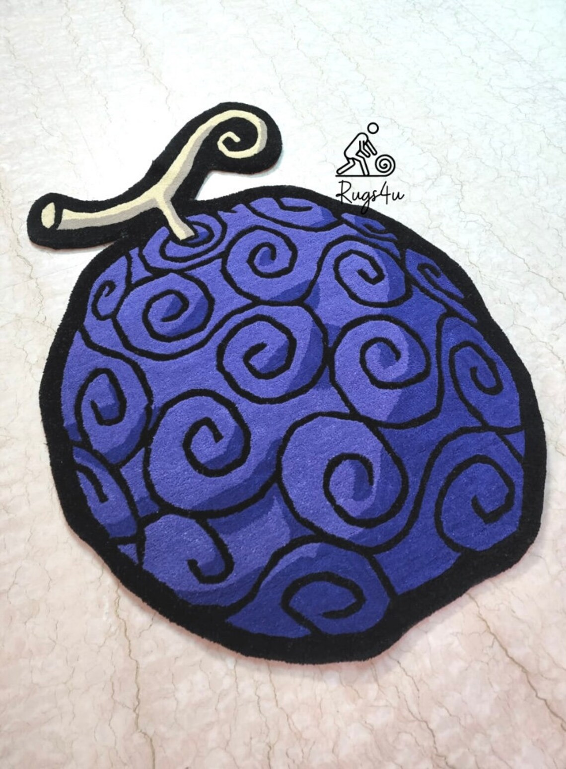 PURPLE DEVIL FRUIT Rug/ Home Decor/ Kids Friendly Rug/ Gift Ideas / 3 X ...