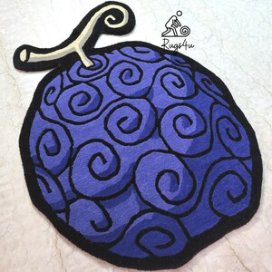 PURPLE DEVIL FRUIT Rug/ Home Decor/ Kids Friendly Rug/ Gift Ideas / 3 X ...