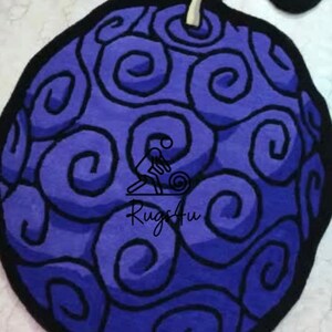 PURPLE DEVIL FRUIT Rug/ Home Decor/ Kids Friendly Rug/ Gift Ideas / 3 X ...