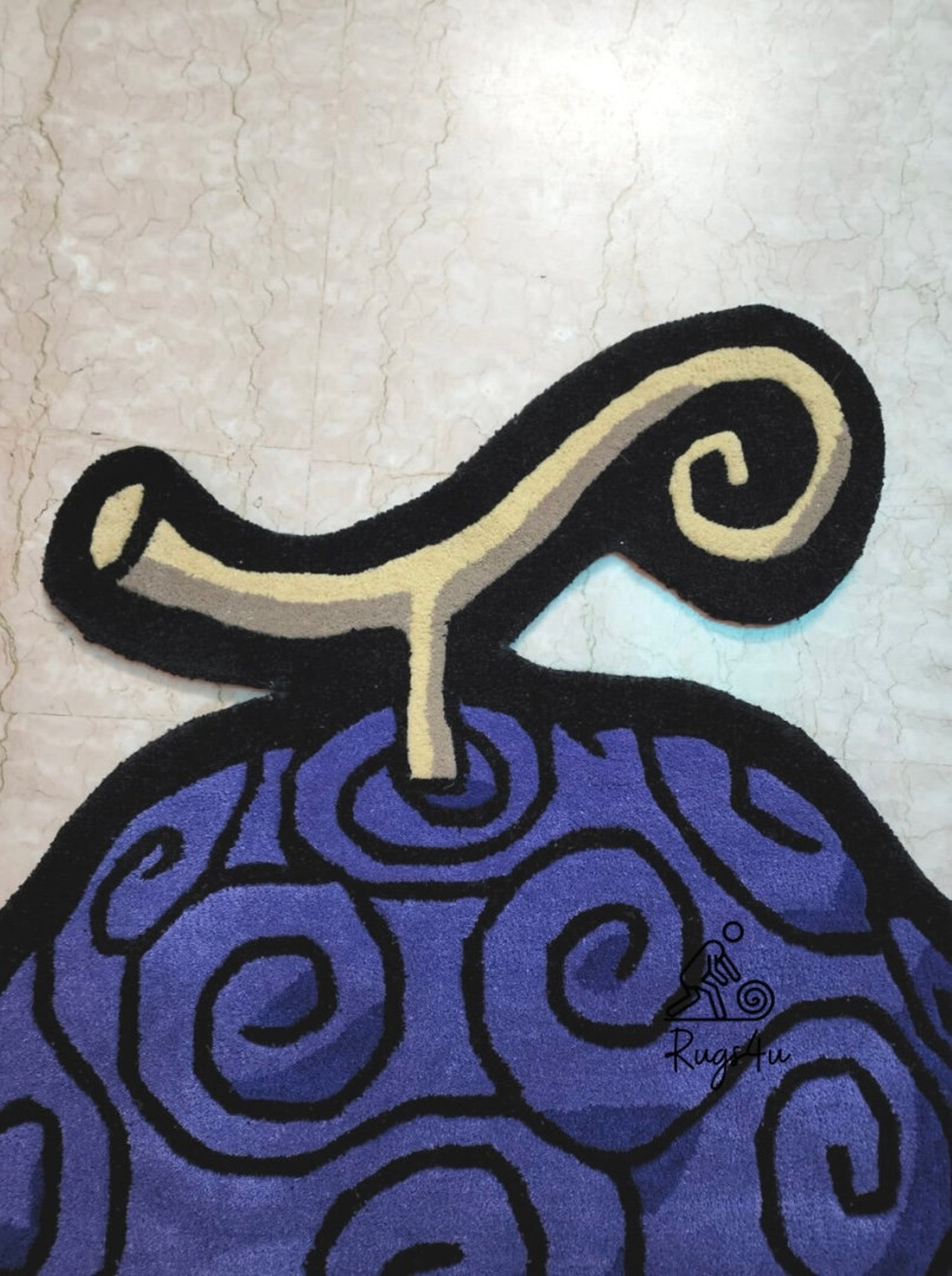 PURPLE DEVIL FRUIT Rug/ Home Decor/ Kids Friendly Rug/ Gift Ideas / 3 X ...