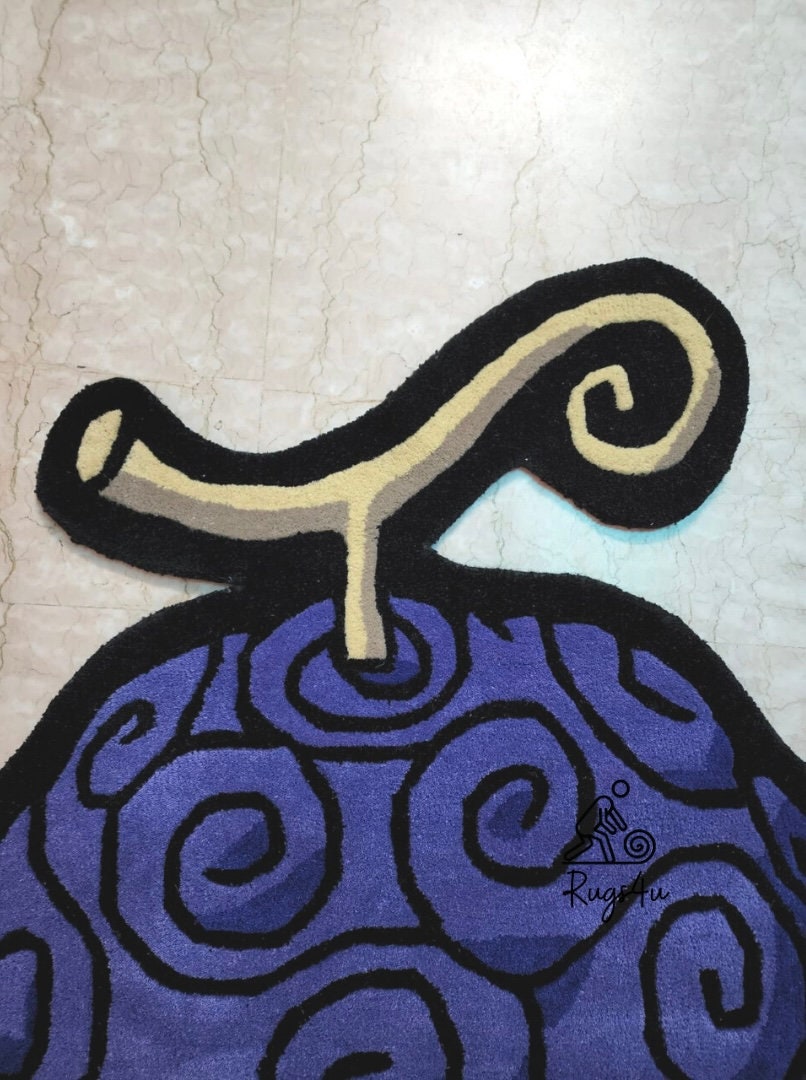 PURPLE DEVIL FRUIT Rug/ Home Decor/ Kids Friendly Rug/ Gift Ideas / 3 X ...