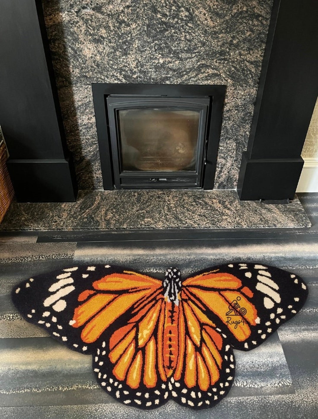 FLYING BUTTERFLY RUG / Handtufted / Hypebeast Rug / Doormat / Pure Wool ...