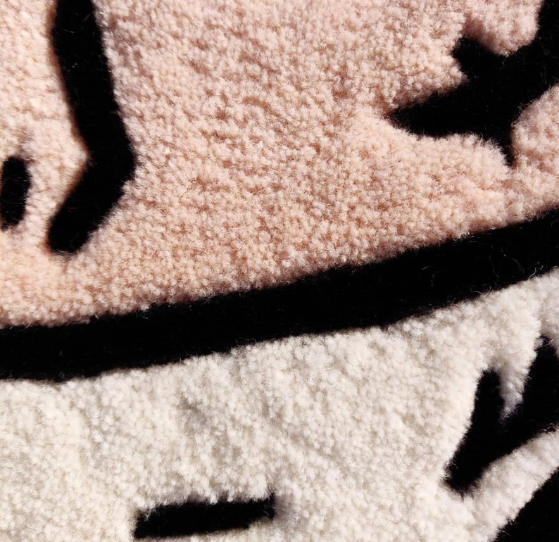 CUSTOM SMILEY FACE Rug, Animation Cartoon Carpet , Fathers Day Gift ...