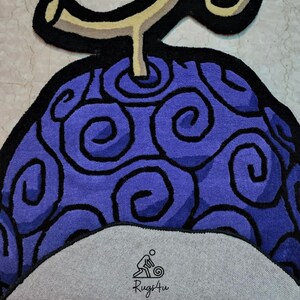 PURPLE DEVIL FRUIT Rug/ Home Decor/ Kids Friendly Rug/ Gift Ideas / 3 X ...