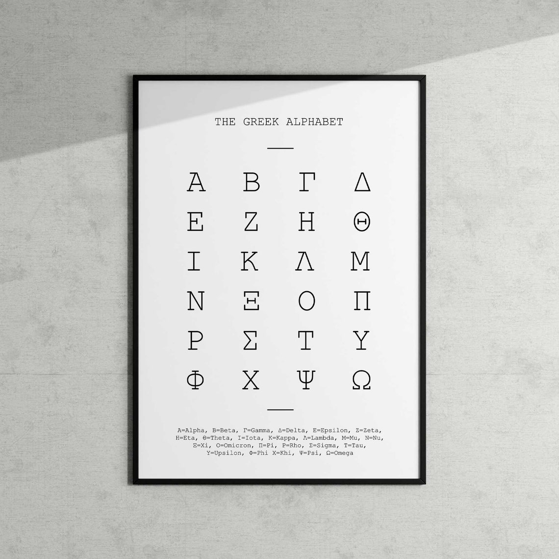 Uppercase Serif Greek Alphabet, Printable Downloads, Classroom Wall ...