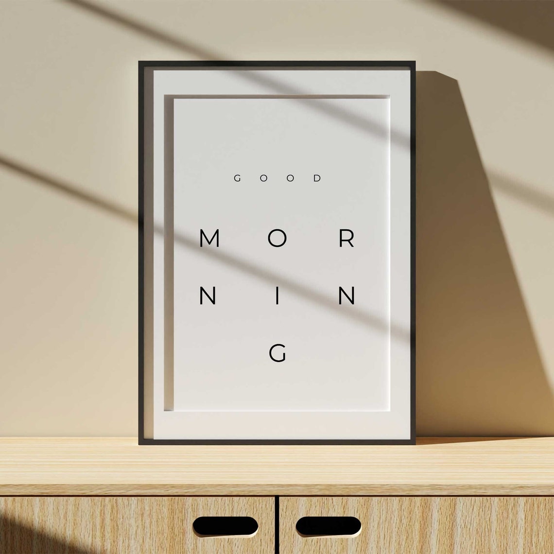 Modern Good Morning Typography Printable Wall Art, Wall Decor ...