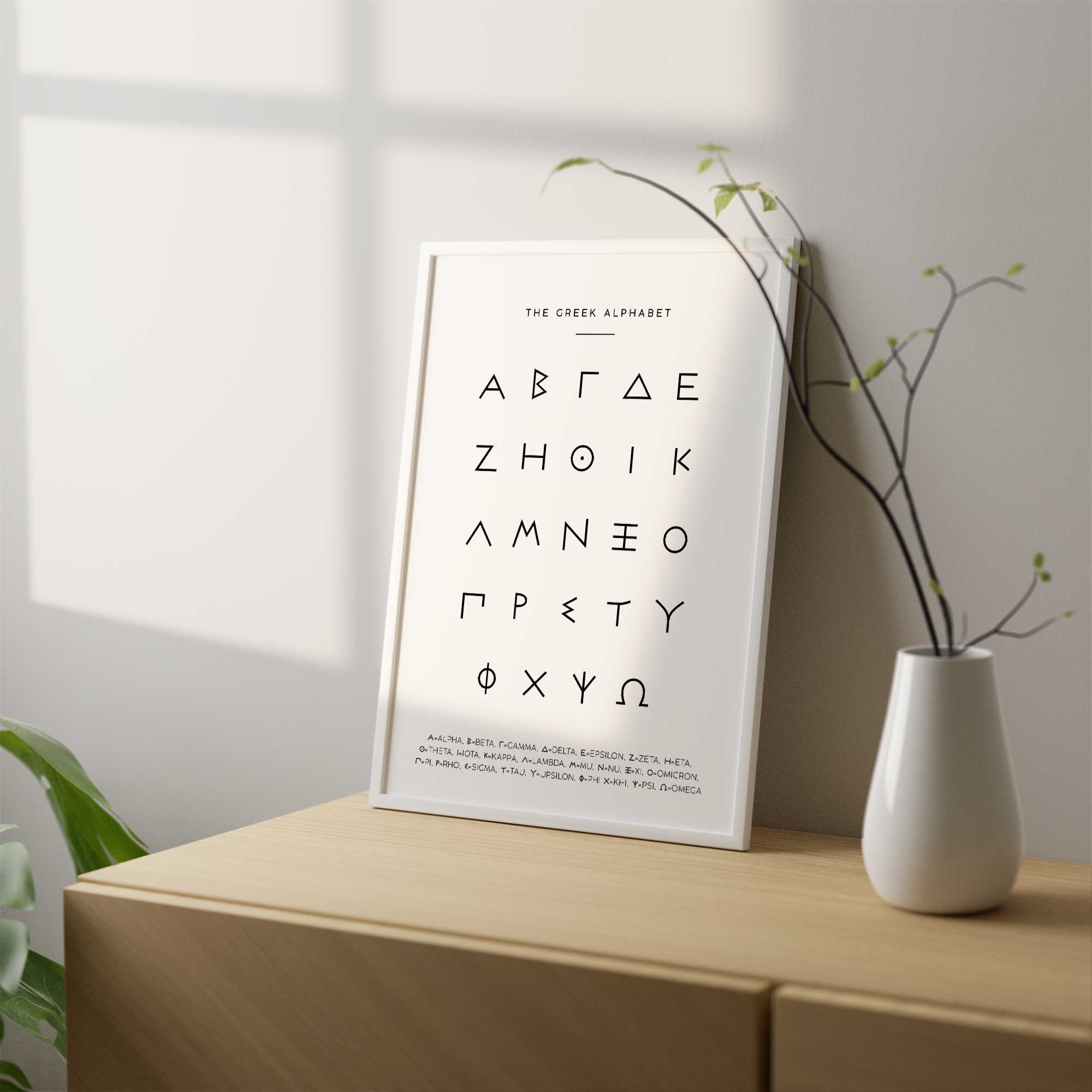 Archaic Greek Alphabet Printable Wall Decor, Digital Art, Classroom ...
