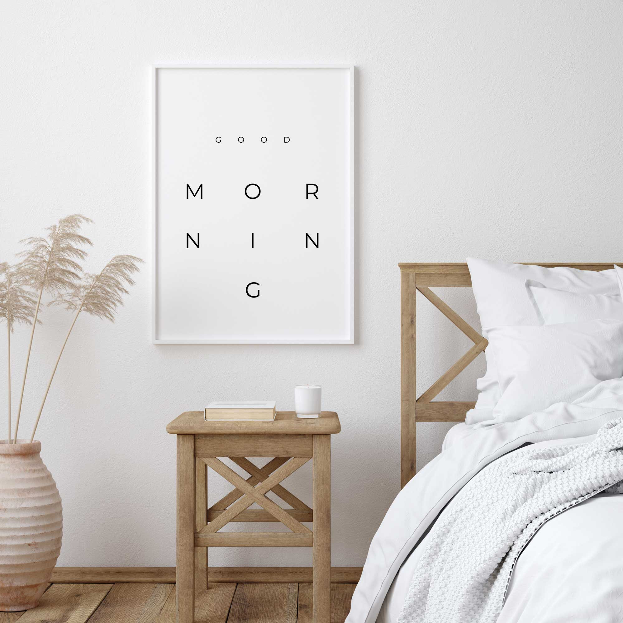 Modern Good Morning Typography Printable Wall Art, Wall Decor ...