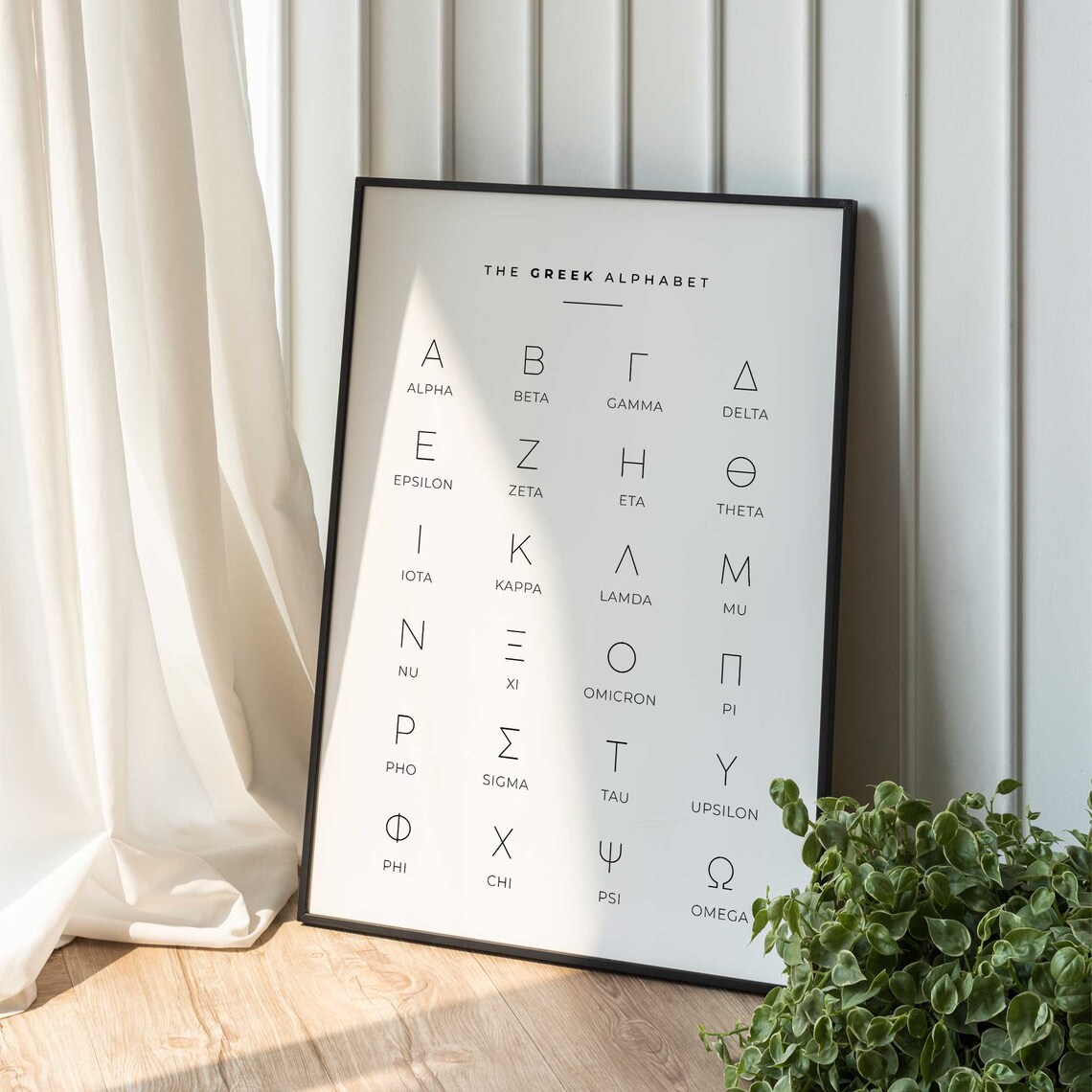Uppercase Modern Greek Alphabet, Printable Wall Decor, Classroom Wall ...