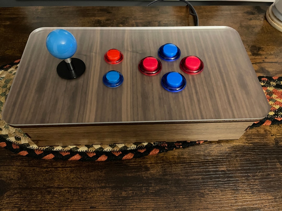 Retropie Retro Arcade Walnut and Blue Joystick - Etsy
