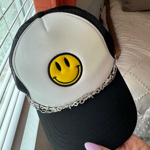 Alt Barbwire Trucker Hat Chain {rock Emo Cute Hate Hats Chains for Hats ...