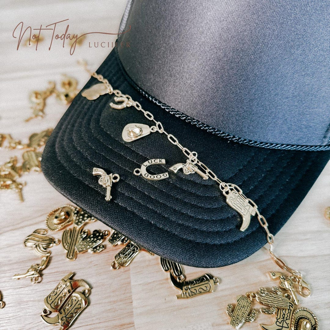 Cowgirl Hat Chain: Western Bling Jewelry, Nashville Rodeo - Etsy