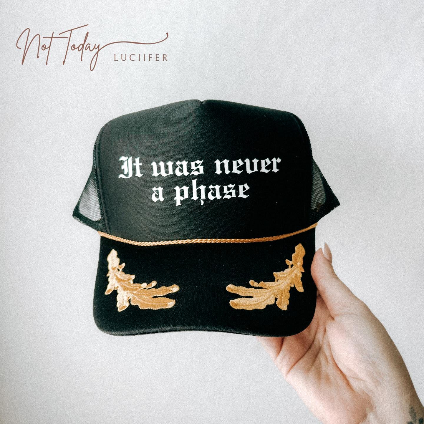 It Was Never a Phase Foam Trucker Hat {cute Trucker Hat Funny Elder Emo ...