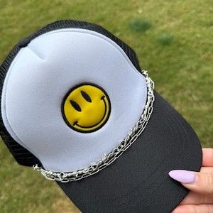 Alt Barbwire Trucker Hat Chain {rock Emo Cute Hate Hats Chains for Hats ...
