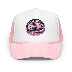 Dead Inside Raccoon Opossum Trash Panda Foam Trucker Hat {cute Trucker ...